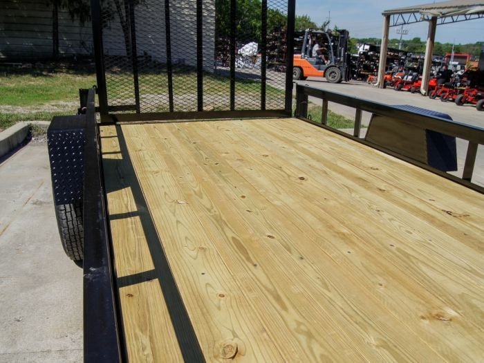 6.4×14 Straight Deck Utility Trailer 3,500lb Axles Tall Gate – Gorilla ...