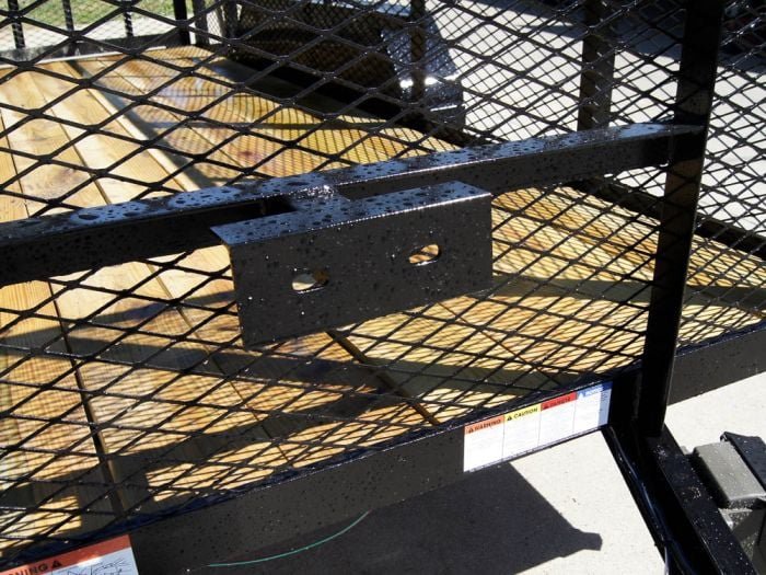 6.4×14 – 4ft Mesh Side Utility Trailer Straight Deck (2) 3500lb Axles ...